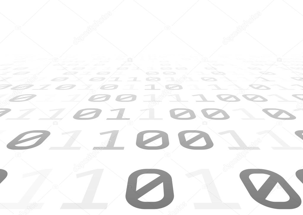 Binary background with grey digits. Stock Vector by ©Maxborovkov 74402869