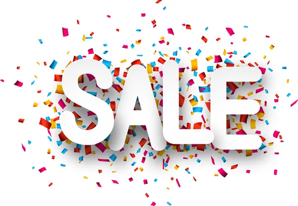 Paper sale confetti sign. Stock Vector Image by ©Maxborovkov #79102072