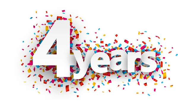 4 years Stock Vectors, Royalty Free 4 years Illustrations | Depositphotos®