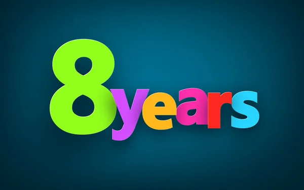 Eight years paper sign. Stock Vector Image by ©Maxborovkov #79109158