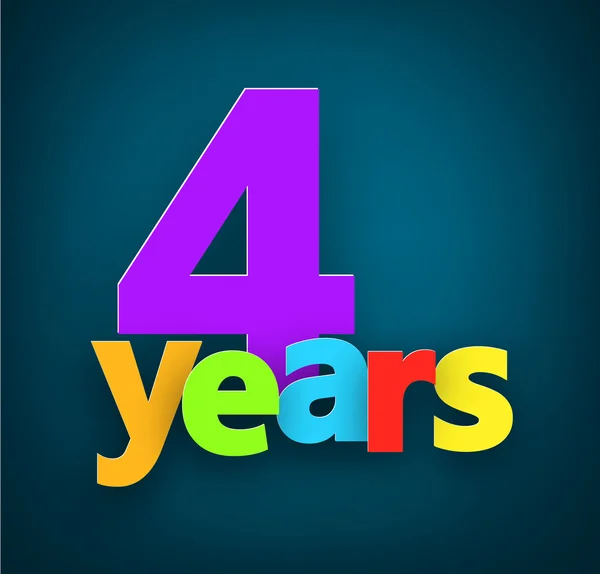 4 years Stock Vectors, Royalty Free 4 years Illustrations | Depositphotos®