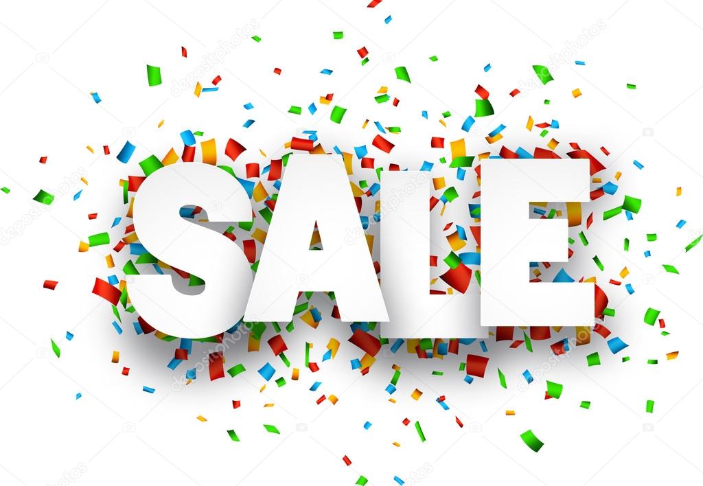 Paper sale confetti sign. Stock Vector Image by ©Maxborovkov #79102072