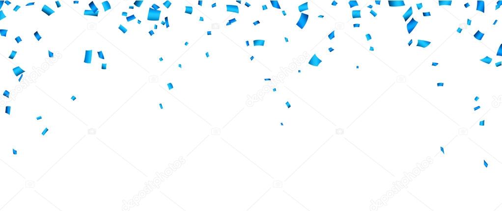 Blue Confetti Background