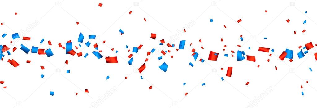 Red White And Blue Confetti