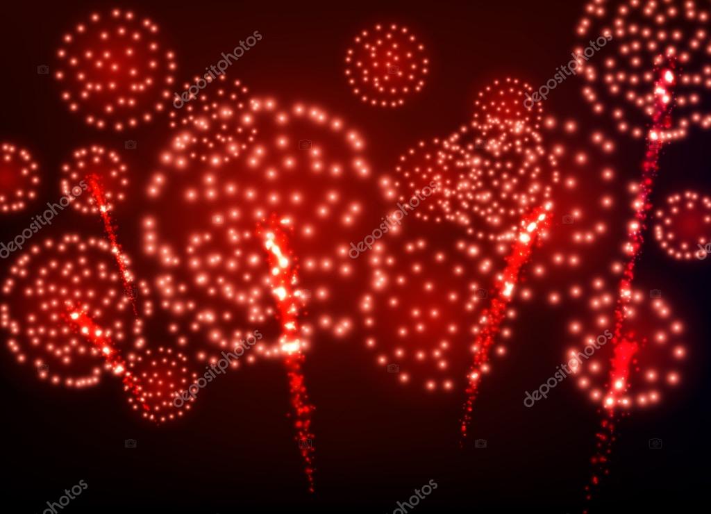 Festive red firework background. Stock Vector Image by ©Maxborovkov ...