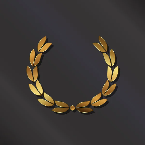Gold laurel wreath crown emblem — Stock Vector © Alona_S #114637394 Gold laurel wreath crown emblem — Stock Vector © Alona_S #114637394