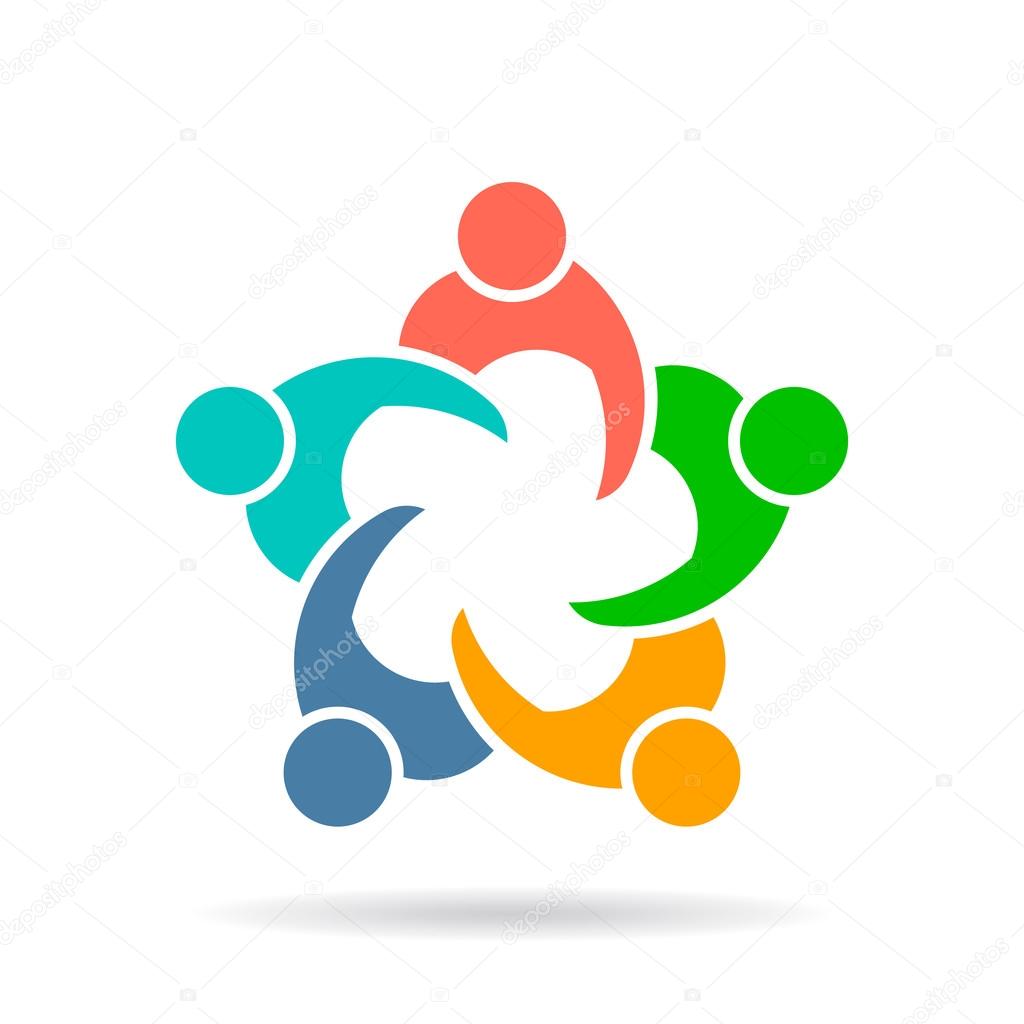 Business people group meeting logo. Vector graphic design illustration ...
