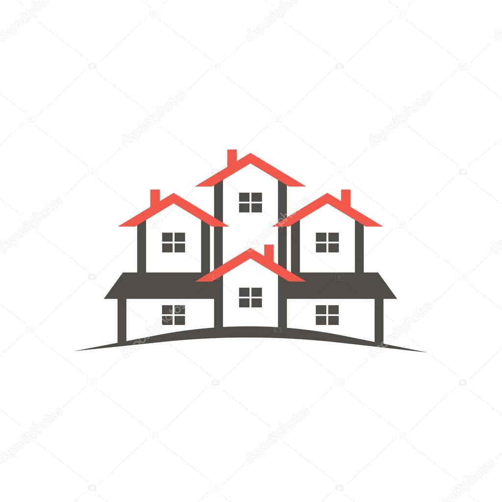 Community Houses Logo Illustration Stock Vector Image by ©deskcube ...