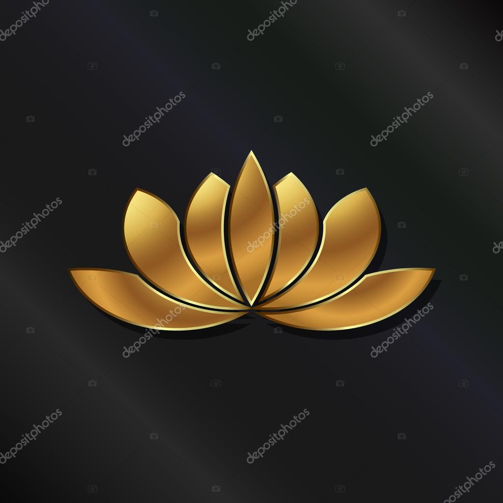 Luxury Gold Lotus plant image logo Stock Vector Image by ©deskcube ...