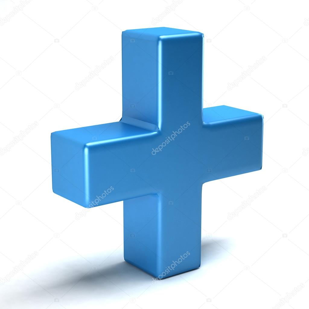 Blue Addition Symbol