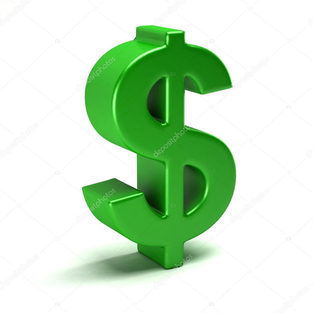 Green Money Symbols