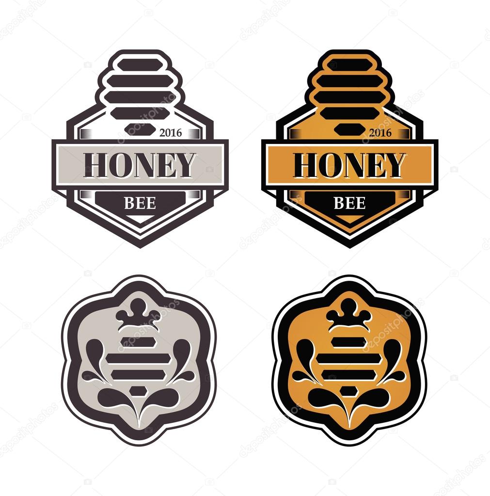 Honey label logo Stock Vector Image by ©PlanForYou #105440906