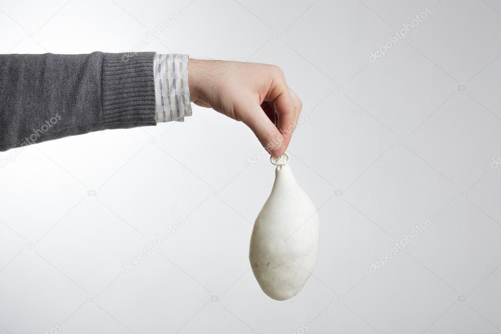 Deflated White Balloon