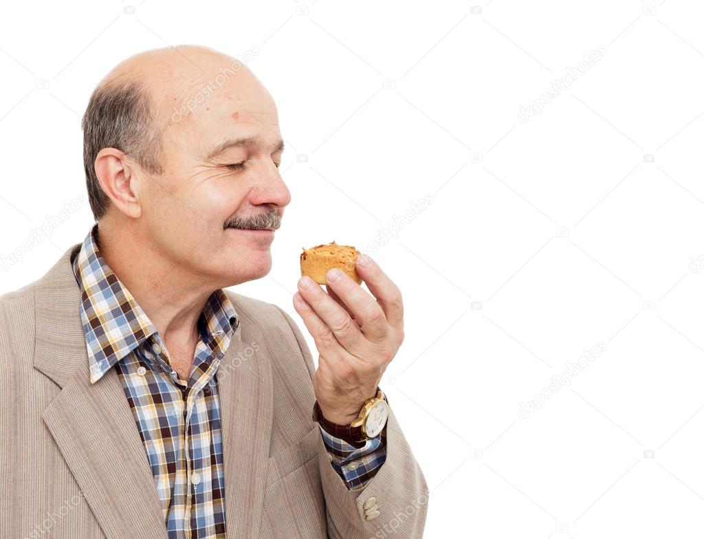 Old People Eating Cake