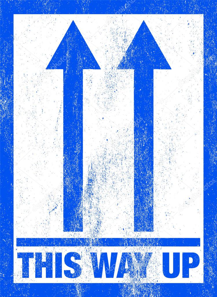 'This way up' sign Stock Photo by ©steveball 93501014