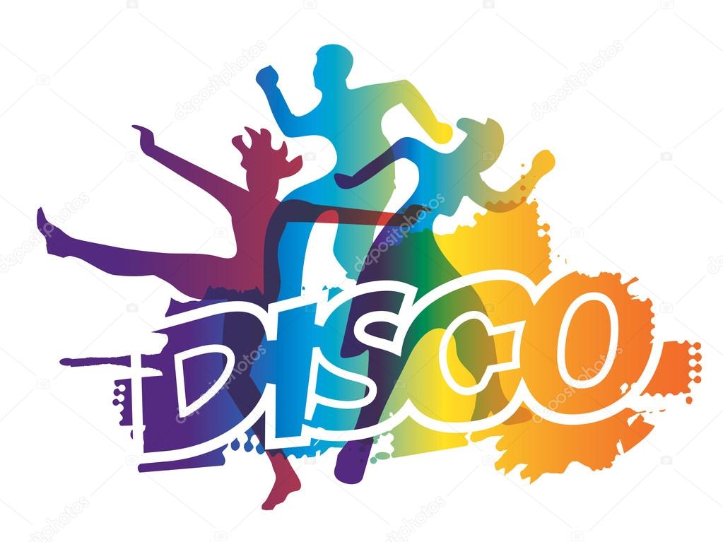 Imágenes: bailarines disco | fiesta de baile disco — Vector de stock ...
