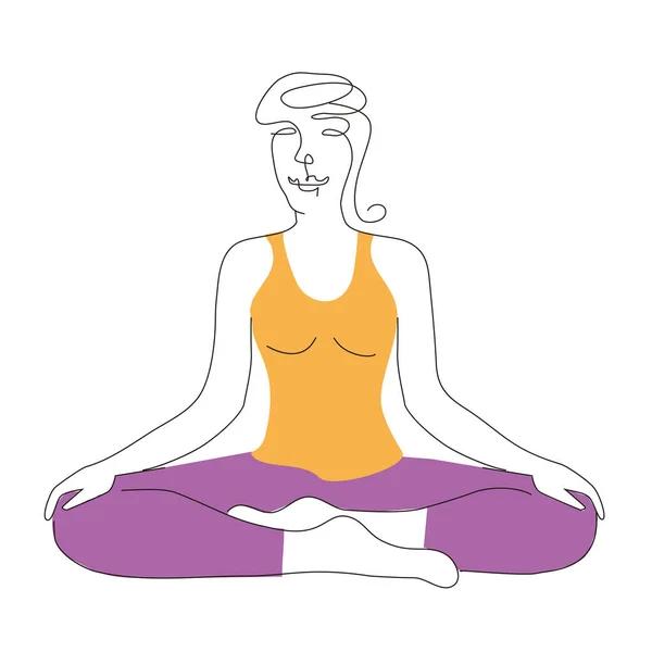 Lotus Position Drawing