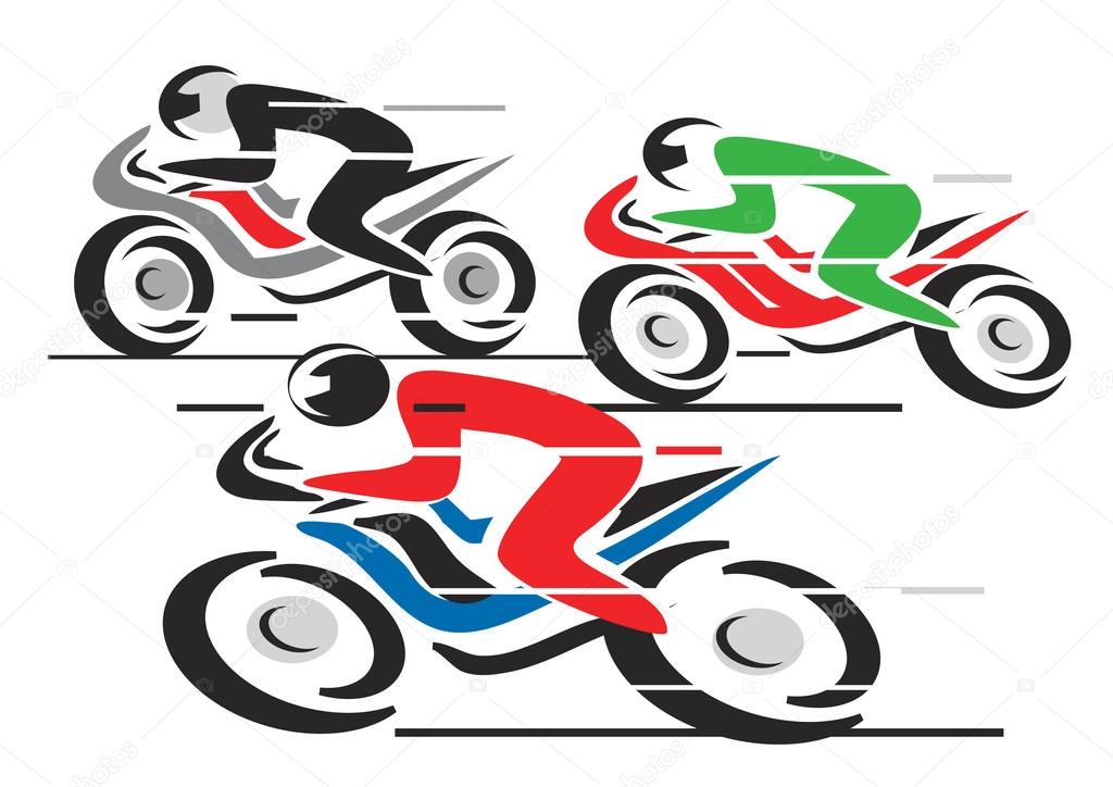 Motorcycle Race — Stock Vector © chachar #52469411