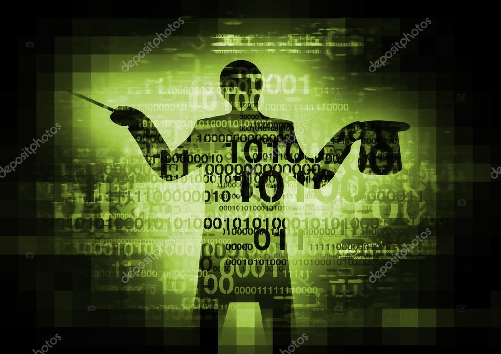 Computer magician — Stock Photo © chachar #60592499 Computer magician — Stock Photo © chachar #60592499