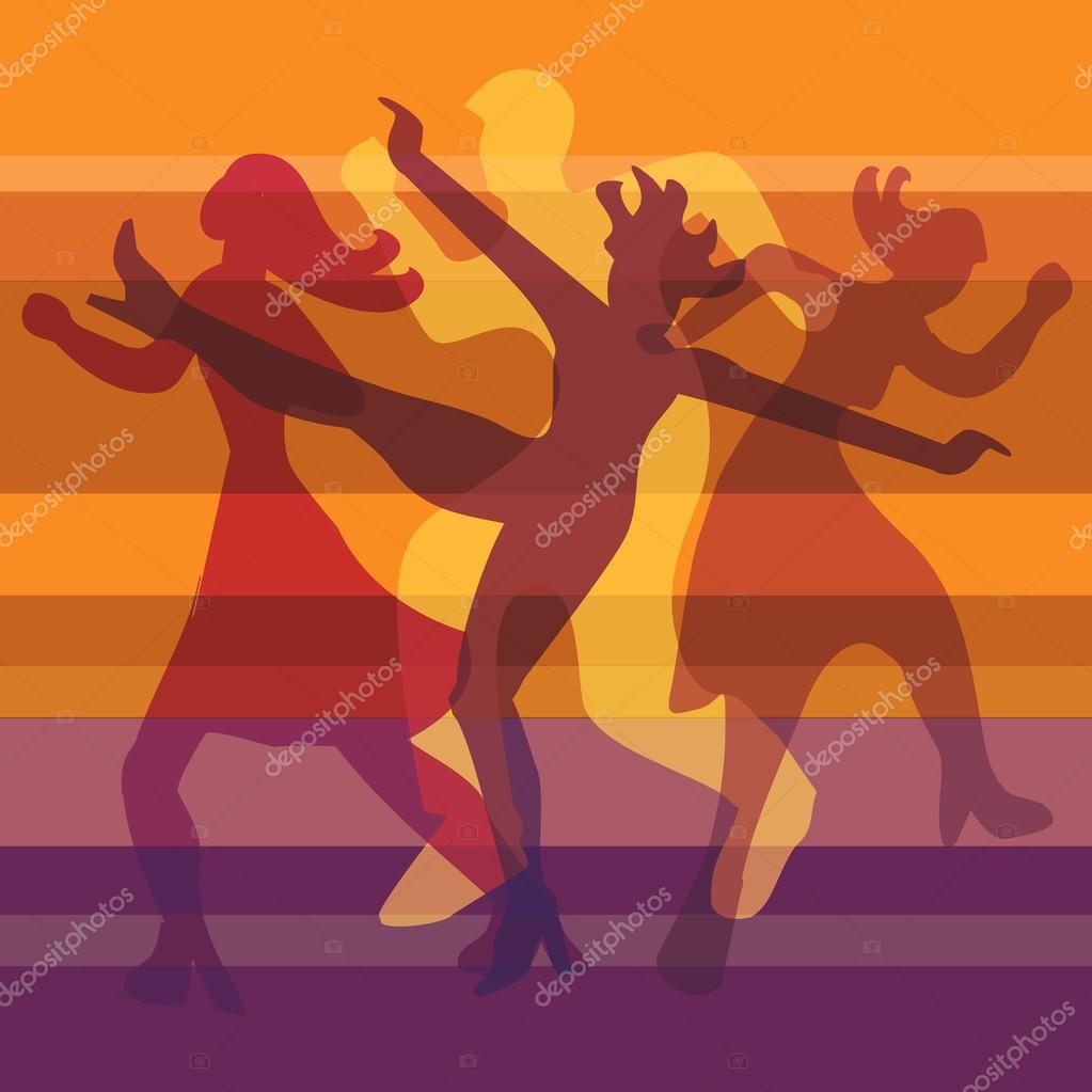 Modern dance orange background Stock Vector Image by ©chachar #62435579