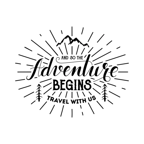 Mountain adventure lettering Stock Vector Image by ©Vikasuperstar ...