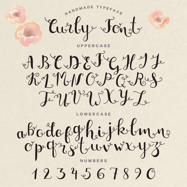 Hand drawn modern font Stock Vector by ©Vikasuperstar 118776758