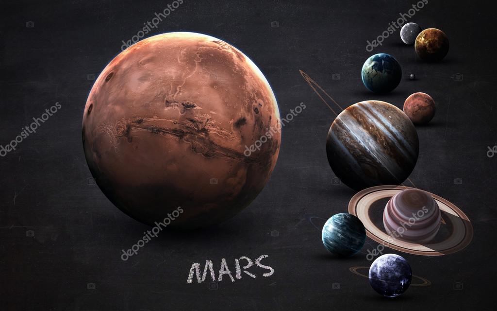 Mars - High resolution images presents planets of the solar system on ...