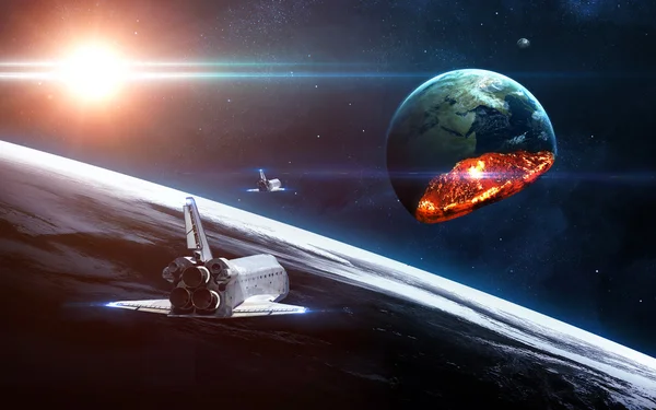 Exploding Earth Wallpaper