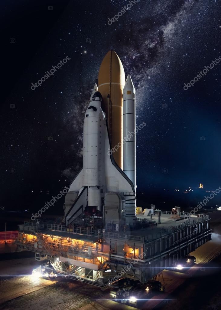 Space Shuttle Lift Off At Night