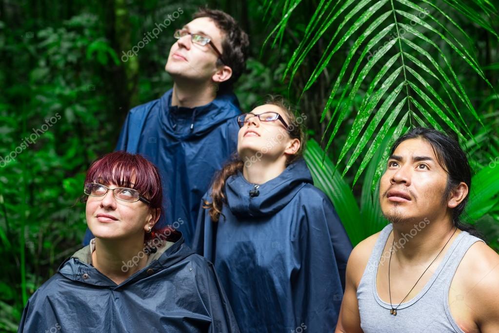 European Explorers In Amazon Jungle Stock Photo by ©ammmit 87799590