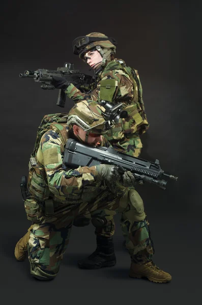 NATO soldier in full gear. - Stock Image - Everypixel