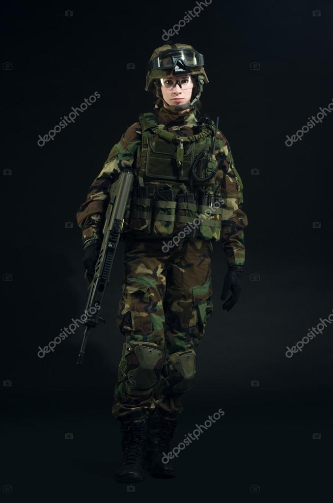 NATO soldier in full gear. — Stock Photo © Shell114 #66993501