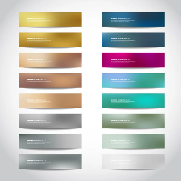 Set Gold Gradient Vector Banners Templates Website Headers Vector ...
