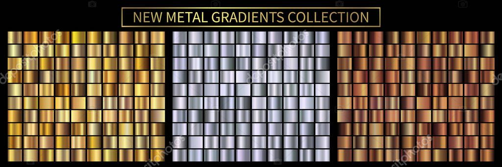 Golden gradients collection, Royalty-free Golden gradients collection ...
