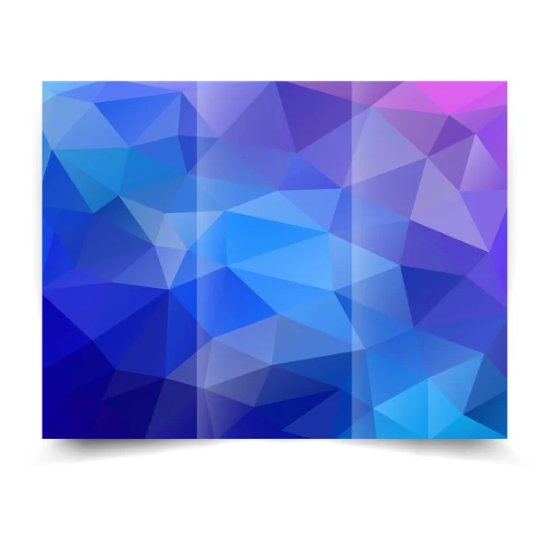 Blue tri-fold brochure design template Stock Vector Image by ©Juksik ...