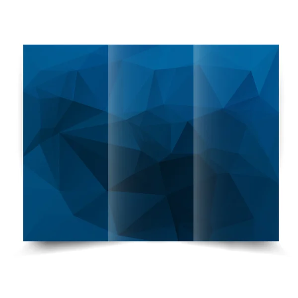 Blue tri-fold brochure design template Stock Vector Image by ©Juksik ...