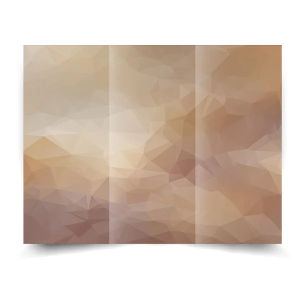 Gold tri-fold brochure design template Stock Vector Image by ©Juksik ...