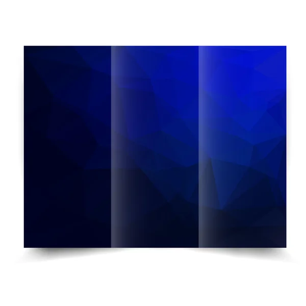 Blue tri-fold brochure design template Stock Vector Image by ©Juksik ...