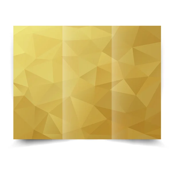 Yellow tri-fold brochure design template Stock Vector Image by ©Juksik ...