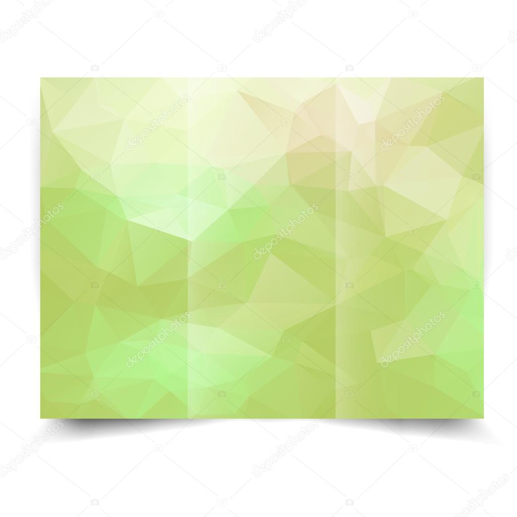 Green eco tri-fold brochure Stock Vector by ©Juksik 64309201