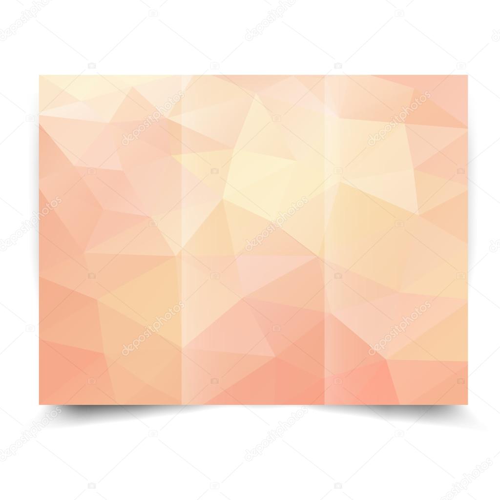 Pink tri-fold brochure design template Stock Vector by ©Juksik 64309525