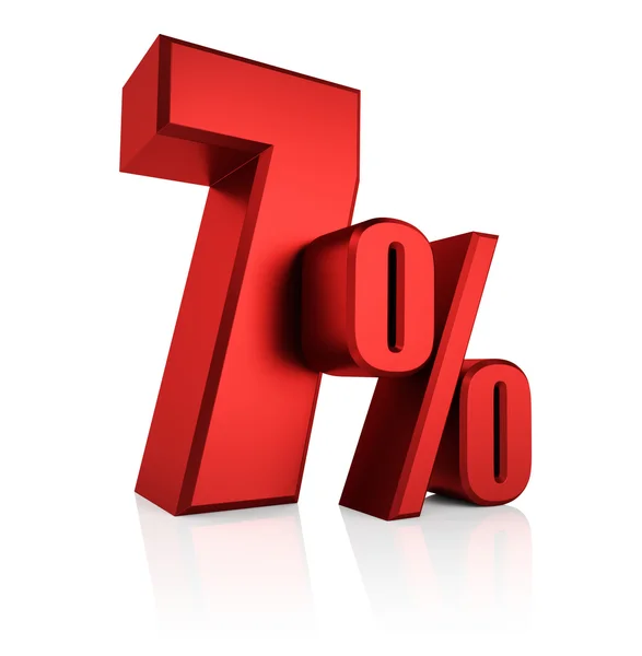 7 percent sign — Stock Photo © Shtanzman #19747375