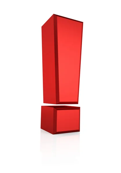 3d red exclamation mark — Stock Photo © georgios #1403612
