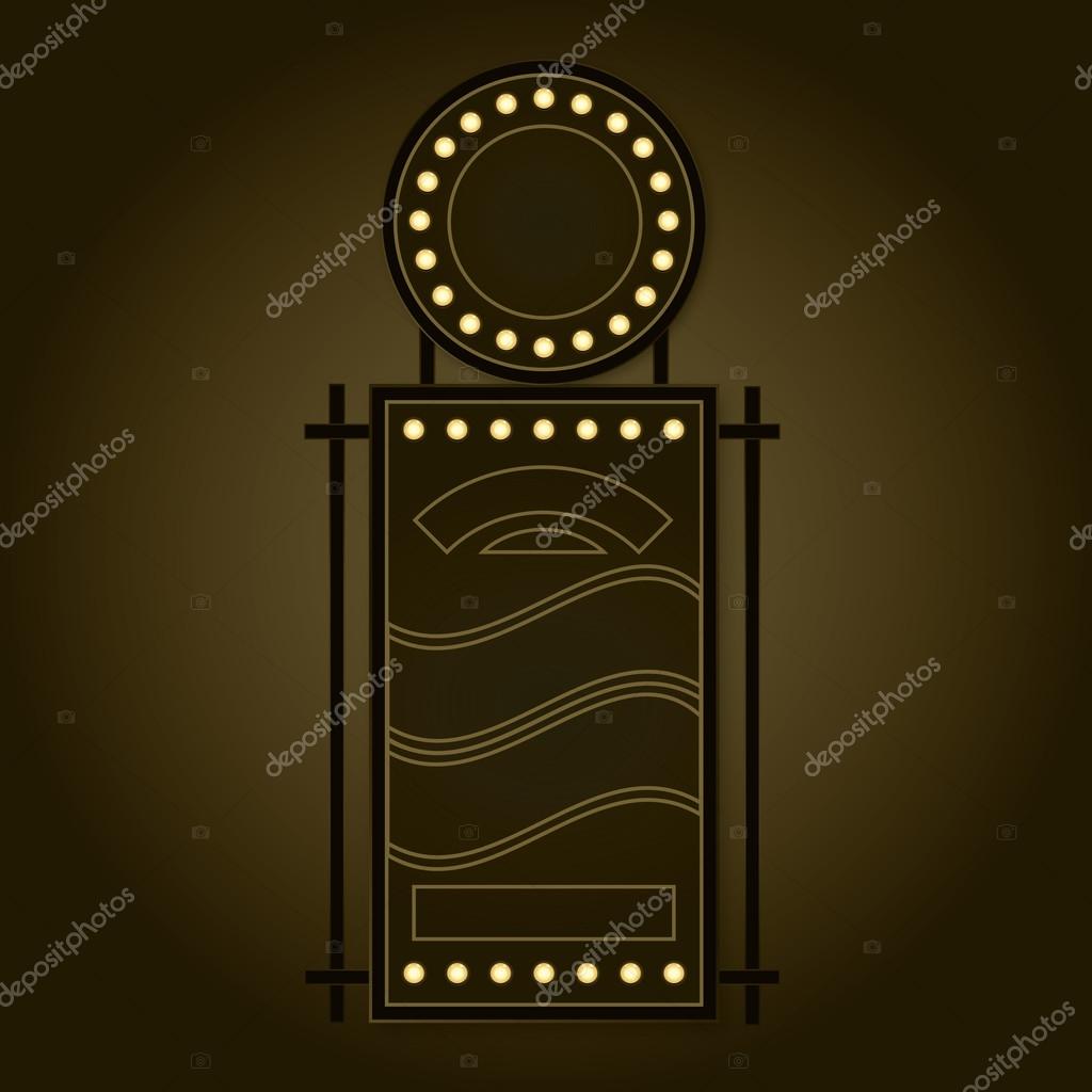 Prohibition Era Boardwalk Sign — Stock Vector © wingnutdesigns #57432297