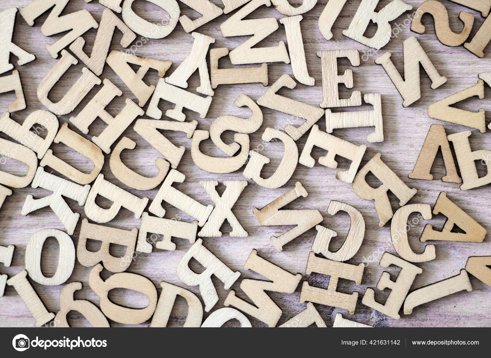 Studio Photo Alphabet Letters — Stock Photo © kitchbain #421631142