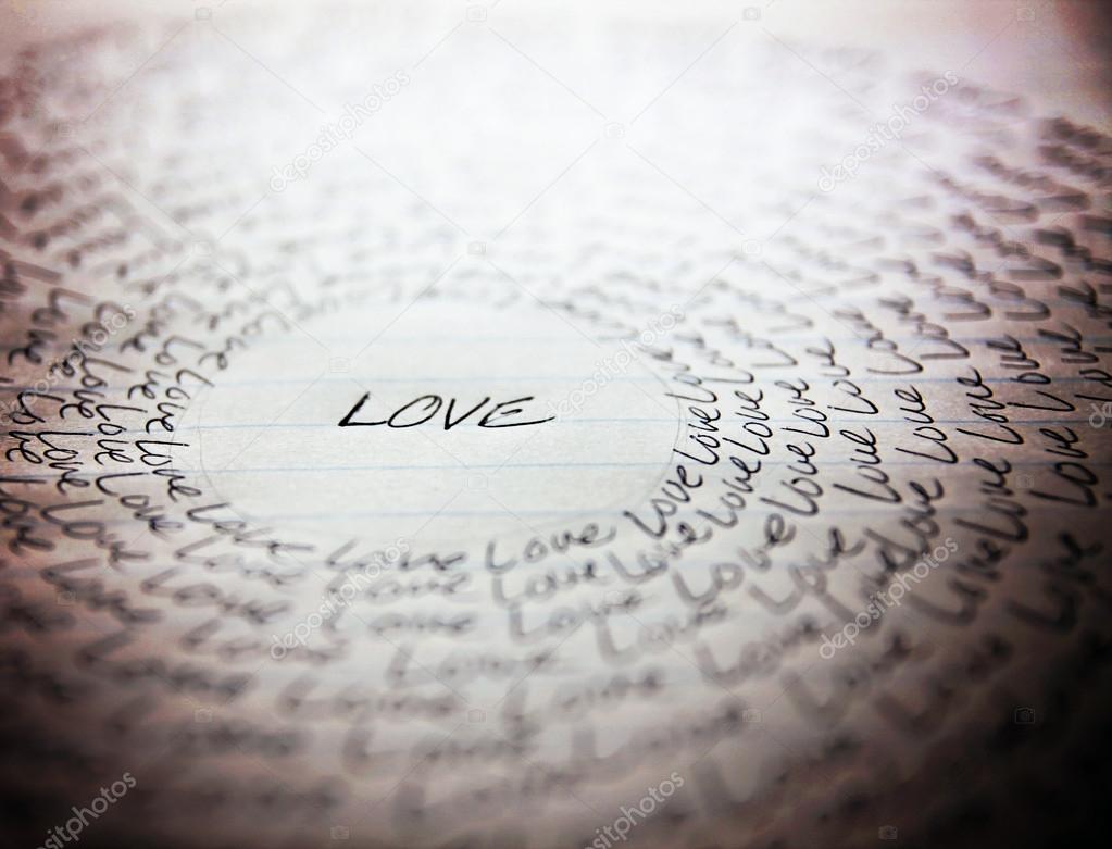 Word love written on lined paper Stock Photo by ©graphicphoto 59131245