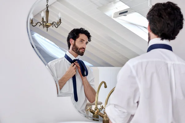 Professional man getting ready — Stock Photo © Daxiao_Productions #74972711