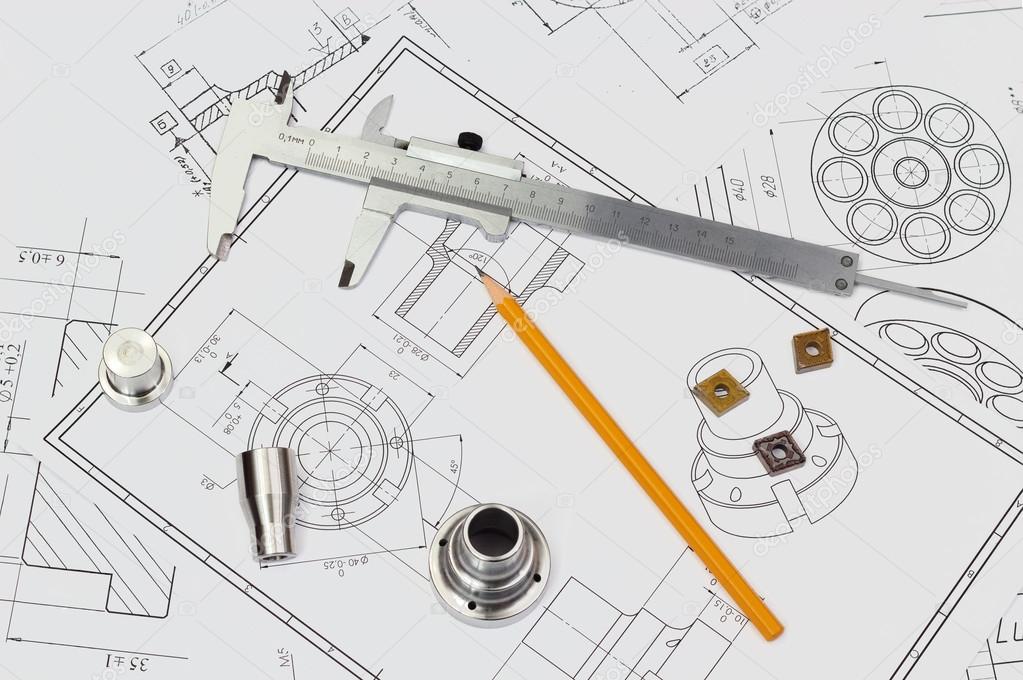 Engineering drawings background Stock Photo by ©z1bjkeee 107162126