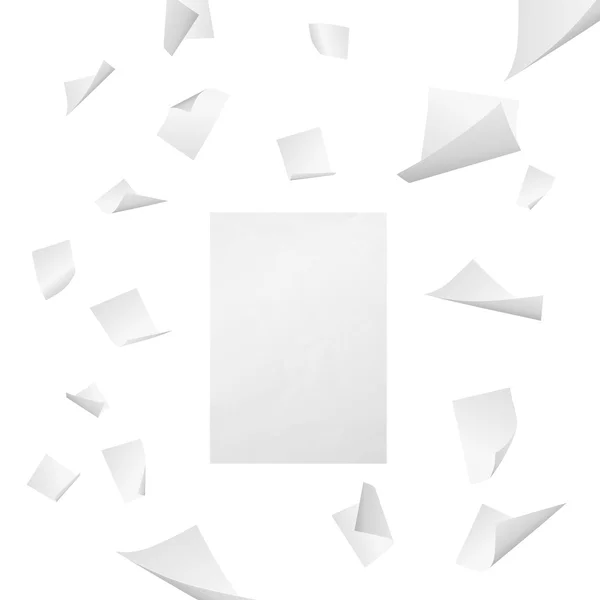 Flying paper sheets, Royalty-free Flying paper sheets Vector Images ...