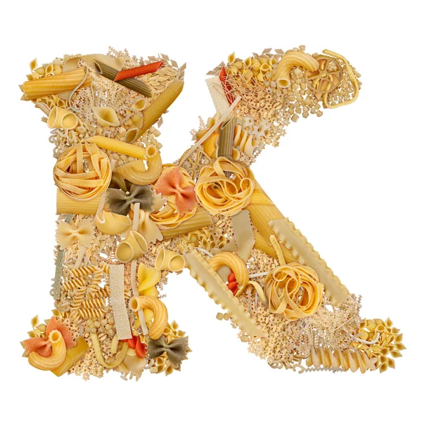 Letter K made of food — Stock Photo © grafvision #12549726
